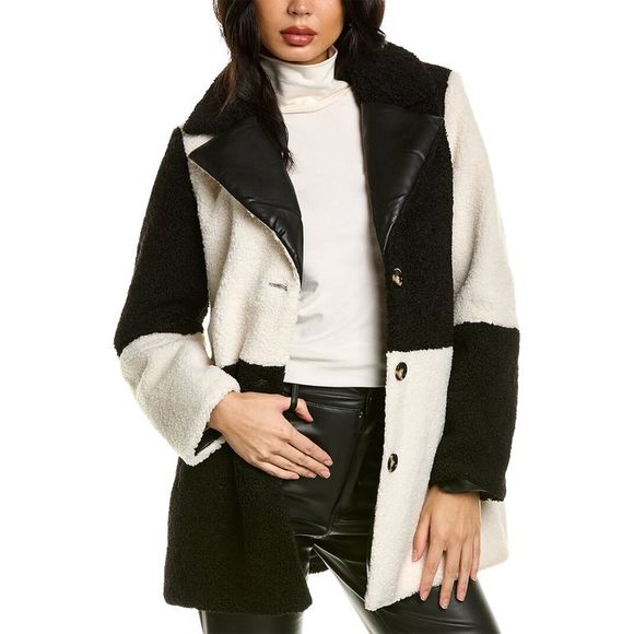 NVLT | Jackets & Coats | Nvlt Twotoned Teddy Coat | Poshmark